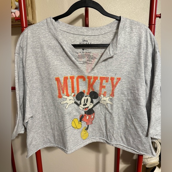 Disney | Tops | Mickey Mouse Crop Top | Poshmark